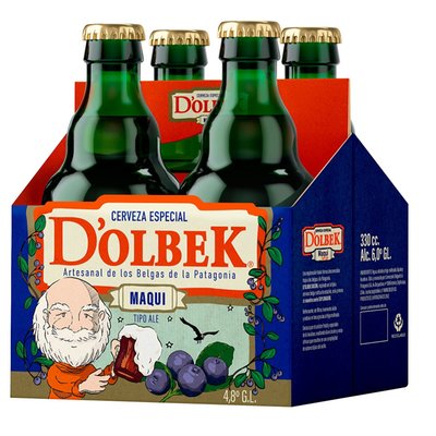 Fourpack Cerveza Maqui Dolbek - 4 UN X 330 CC | Tottus Chile